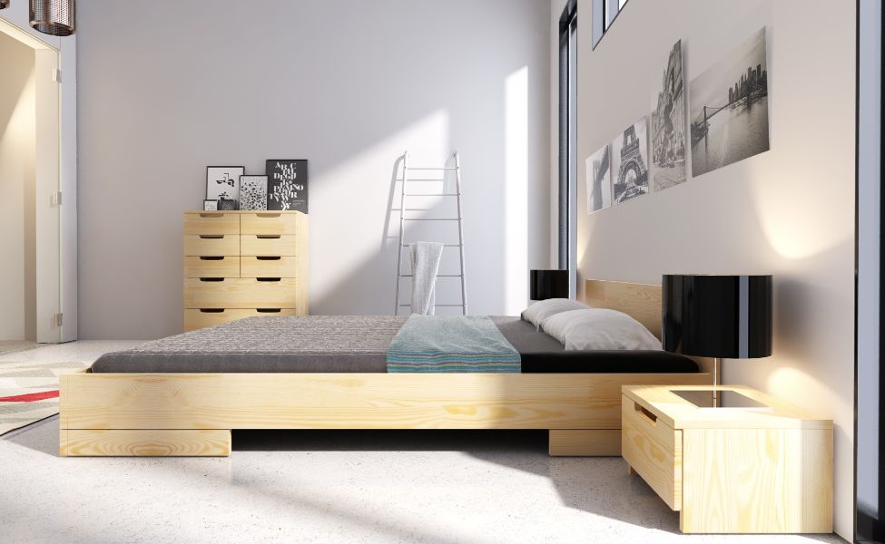 SPECTRUM Pine Bed - D40Studio