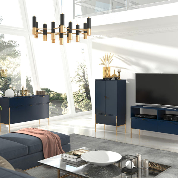 POLKA Navy TV Unit 120CM - D40Studio