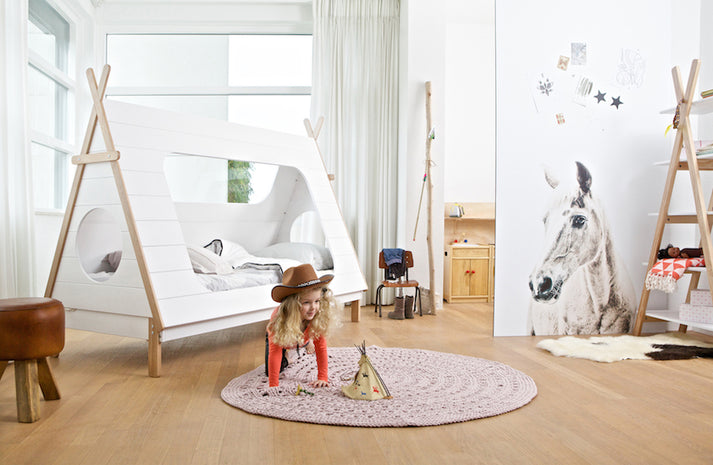 TIPI White Cabin Bed with Drawer 215CM – D40Studio