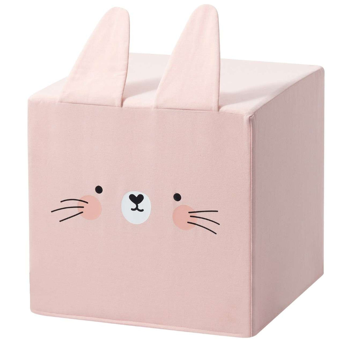 Rainbow Rabbit cube pouf - 40x40 - pink – D40Studio