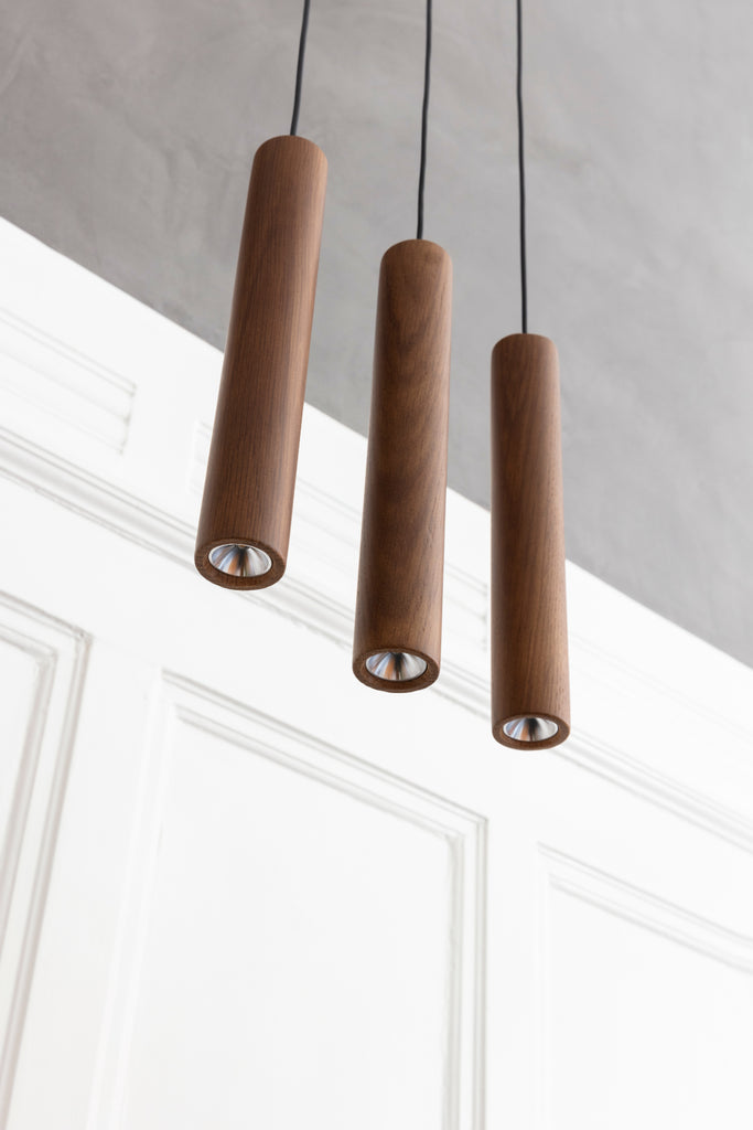 CHIMES Oak LED Pendant Light – D40Studio