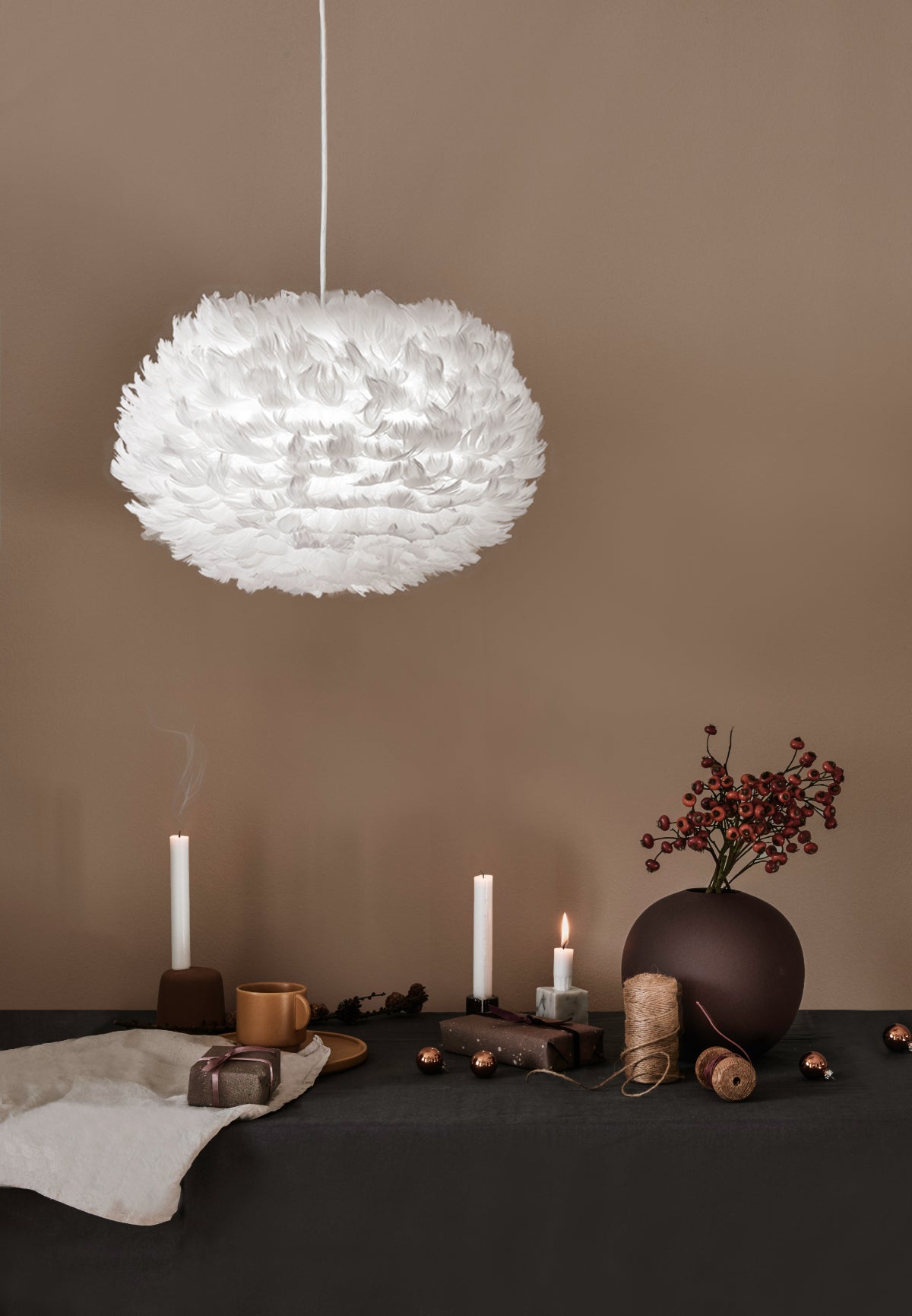 EOS Pendant Light - White & Luxurious - D40Studio