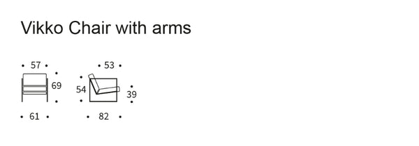 VIKKO Chair With Armrest – D40Studio