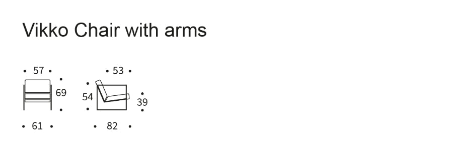 VIKKO Chair With Armrest – D40Studio